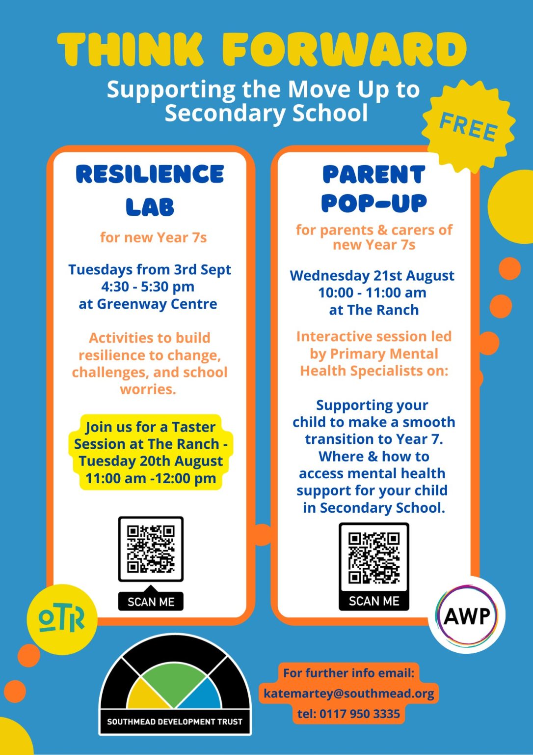 Children's Support with Link Forward - Summer Dates - The Mead BS10 ...